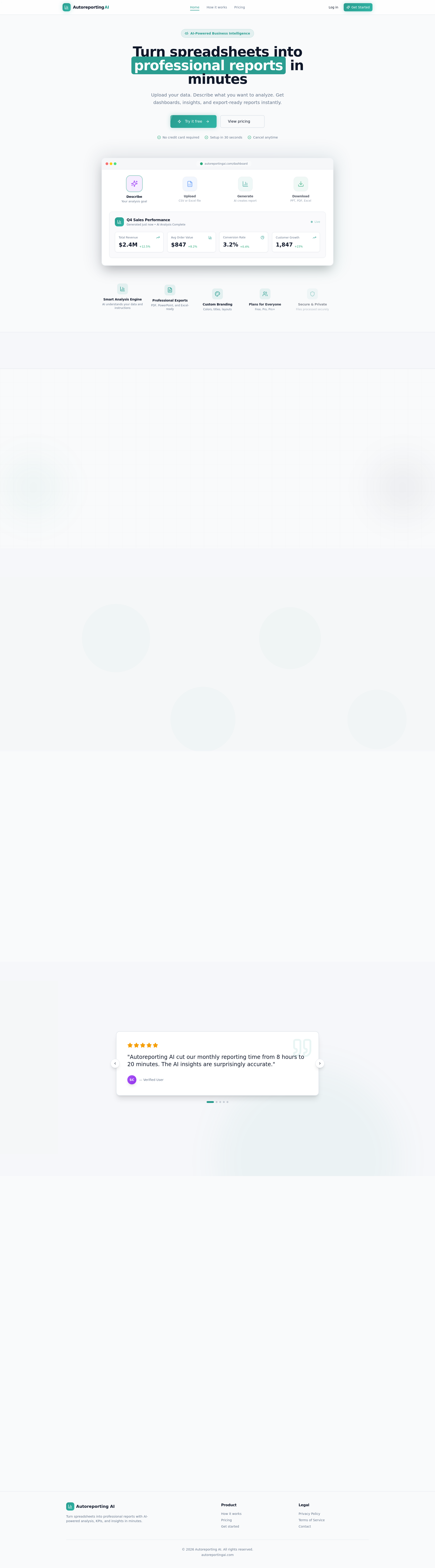 Autoreporting AI – Turn Spreadsheets Into Reports Instantly