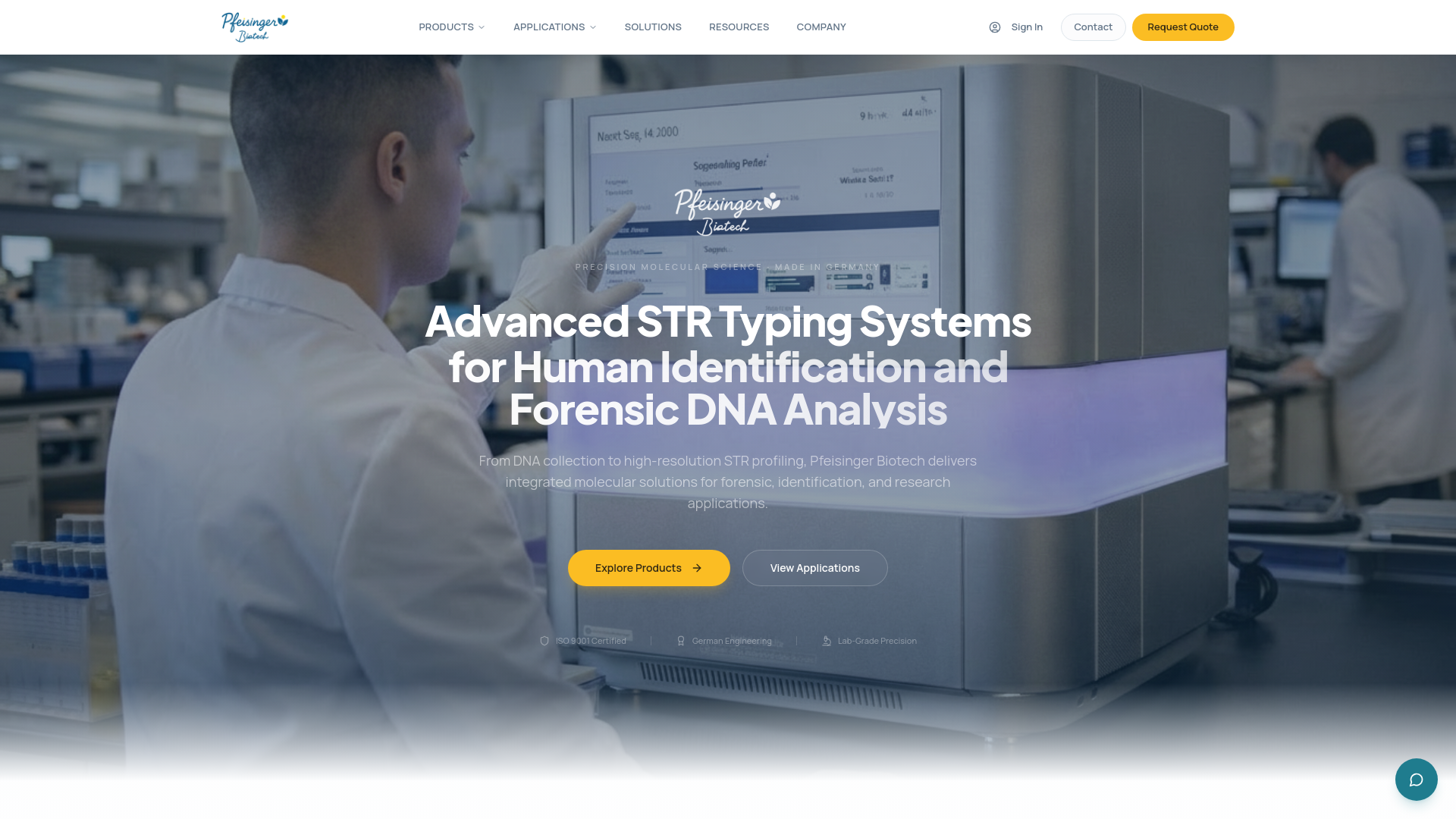 Pfeisinger Biotech — STR Typing Kits & DNA Analysis