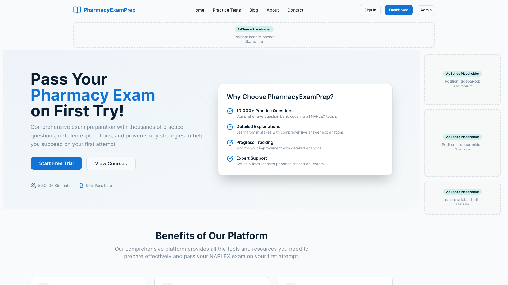 PharmacyExamPrep - Pass Your Pharmacy License Exam