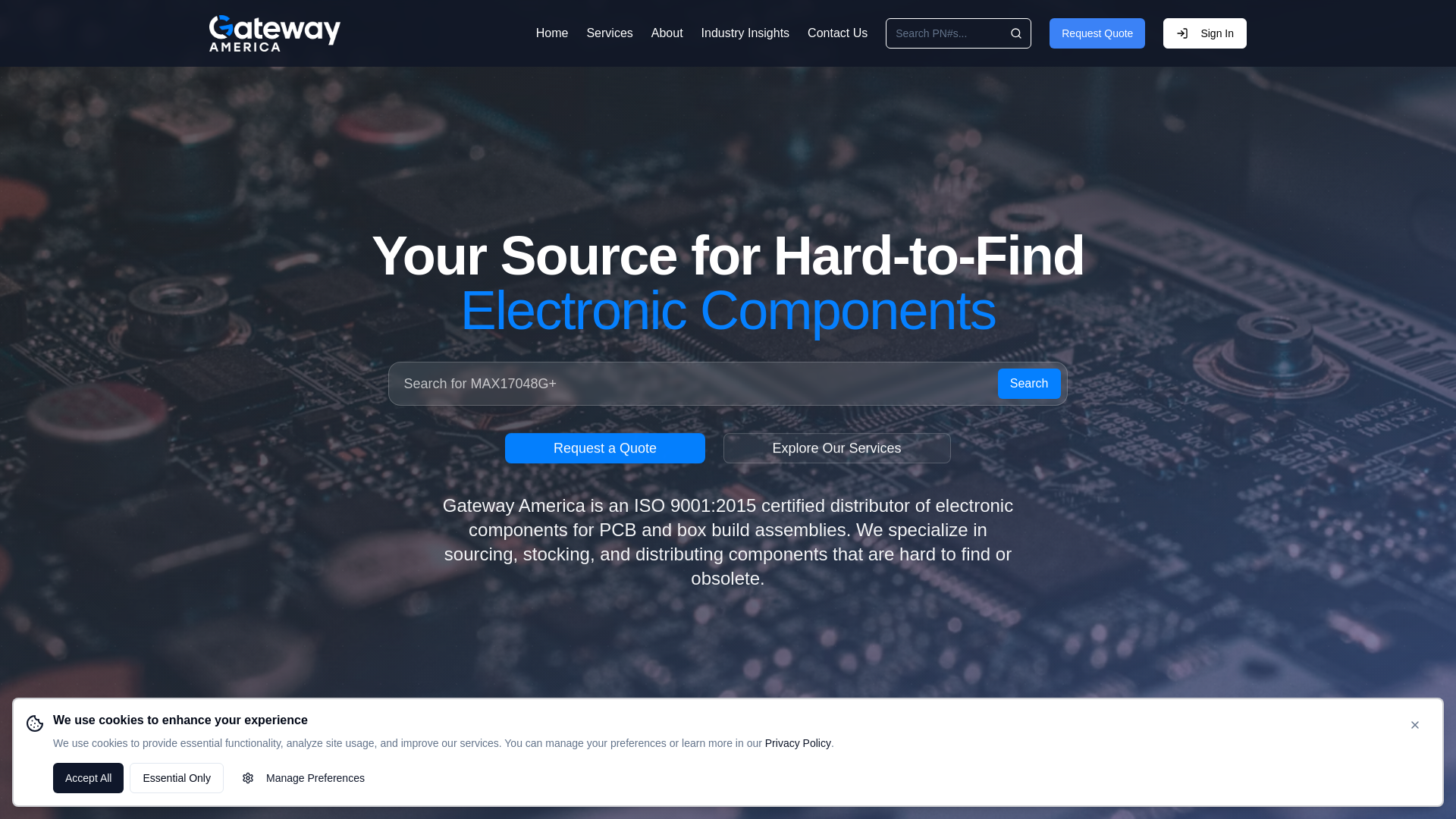 Gateway America | Electronic Components Distributor | Hard-to-Find ...