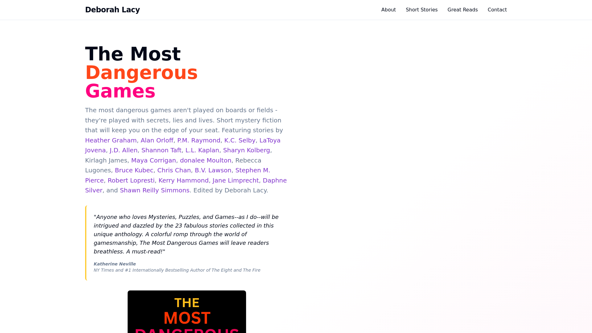 The Most Dangerous Games - Mystery Anthology