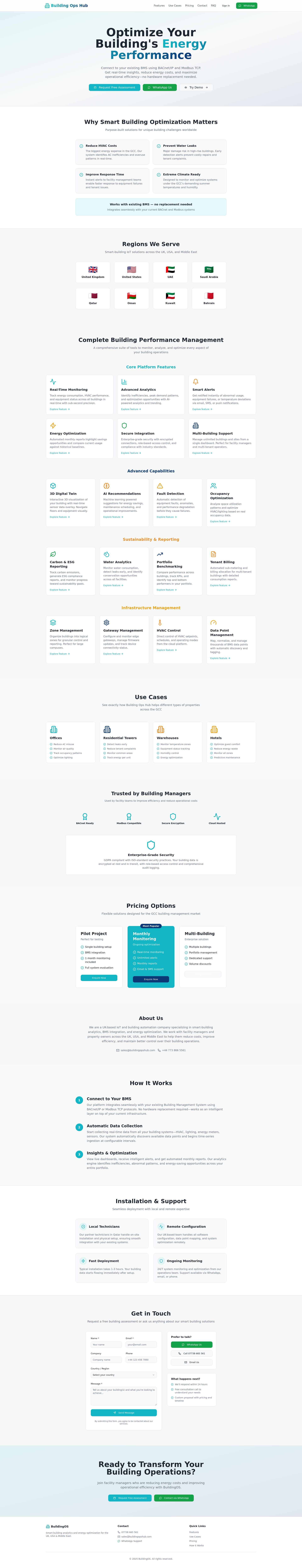 Building Ops Hub - Smart Building Energy Management