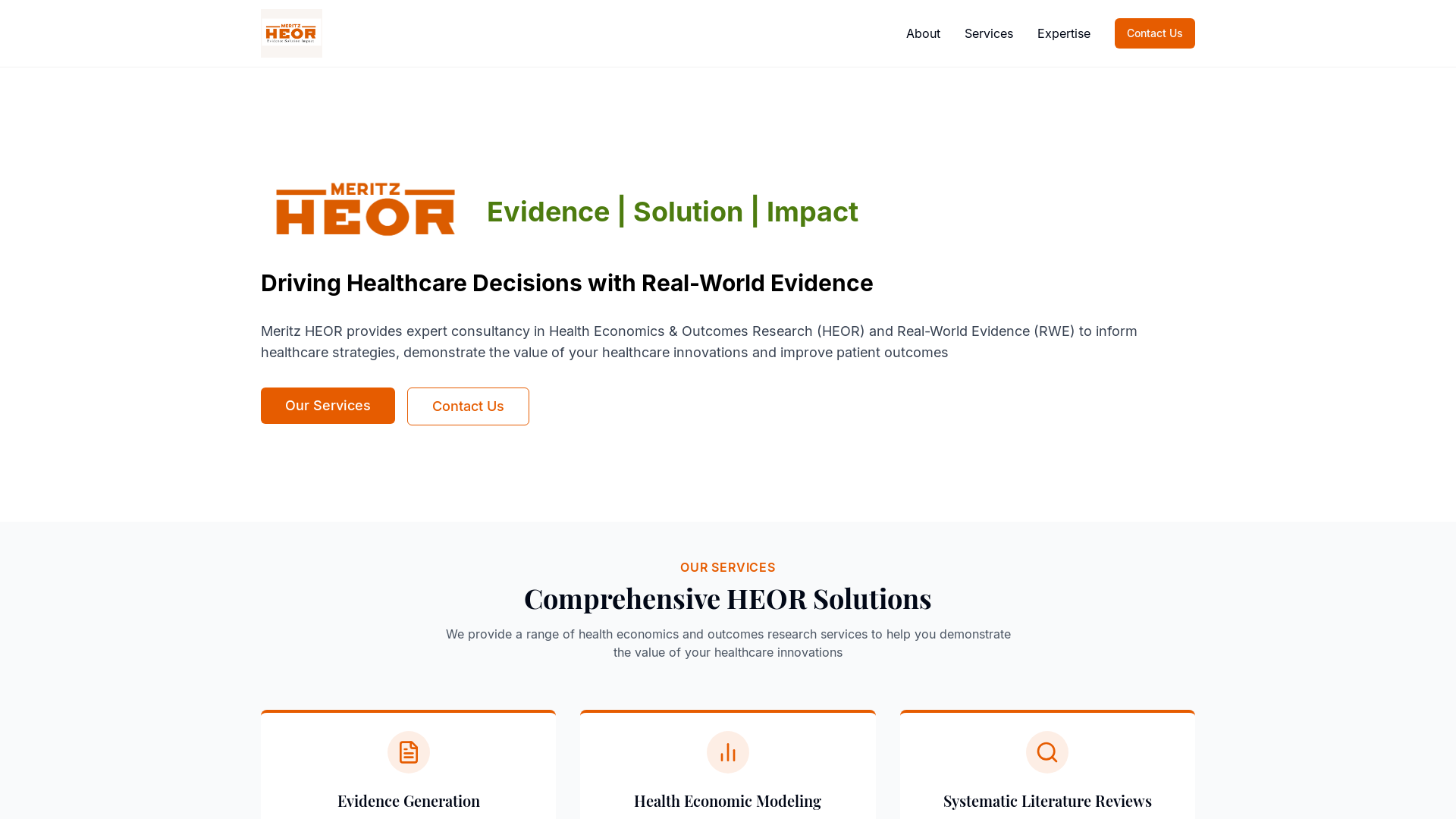 Meritz HEOR | Evidence Solution Impact