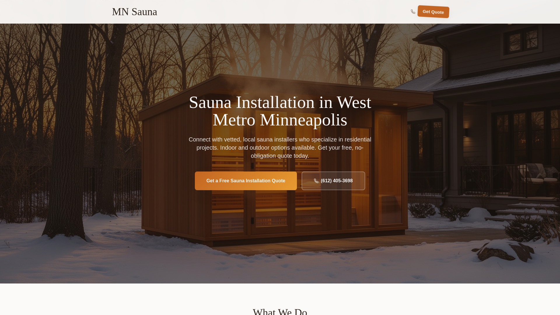 Sauna Installation West Metro Minneapolis | Free Quotes | Minnetonka ...