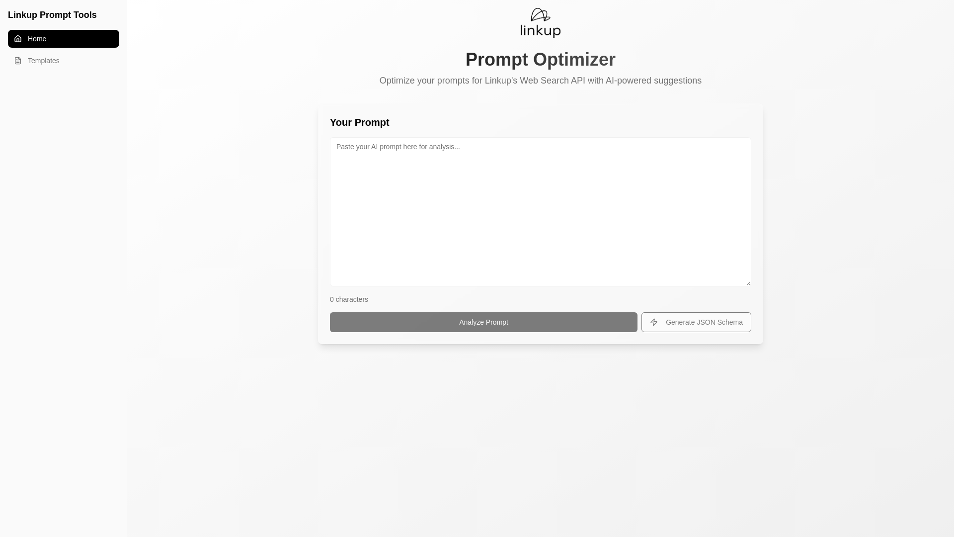Linkup Prompt Optimizer