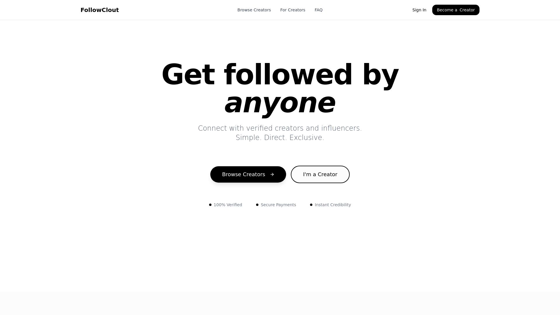 FollowClout - Get Followed by Anyone