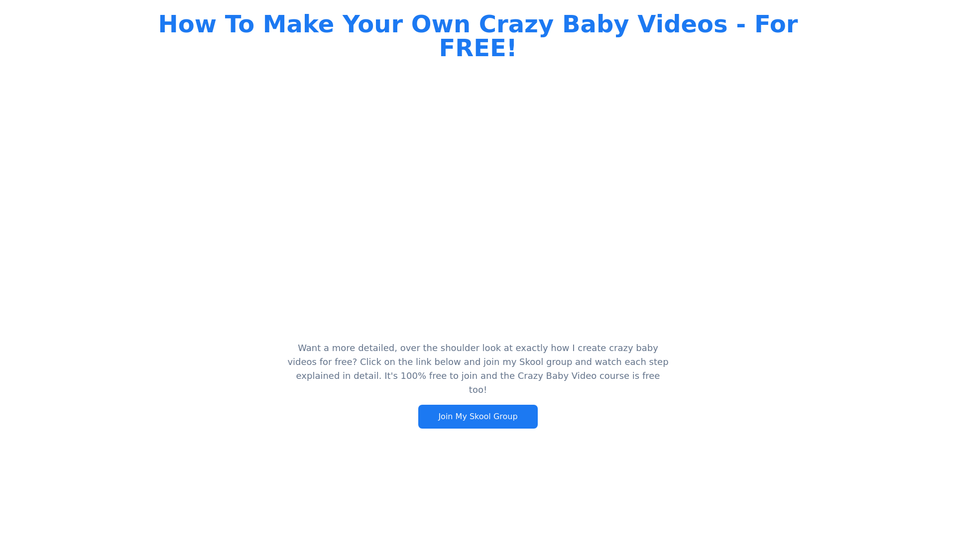 Watch Video + Join My Skool Group