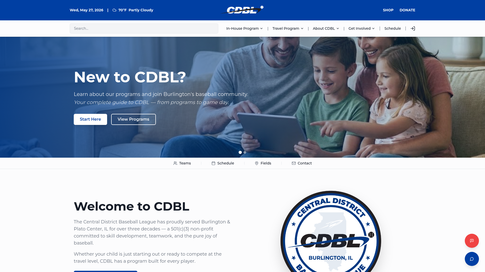 CDBL - Central District Baseball League | Burlington, IL Youth Baseball
