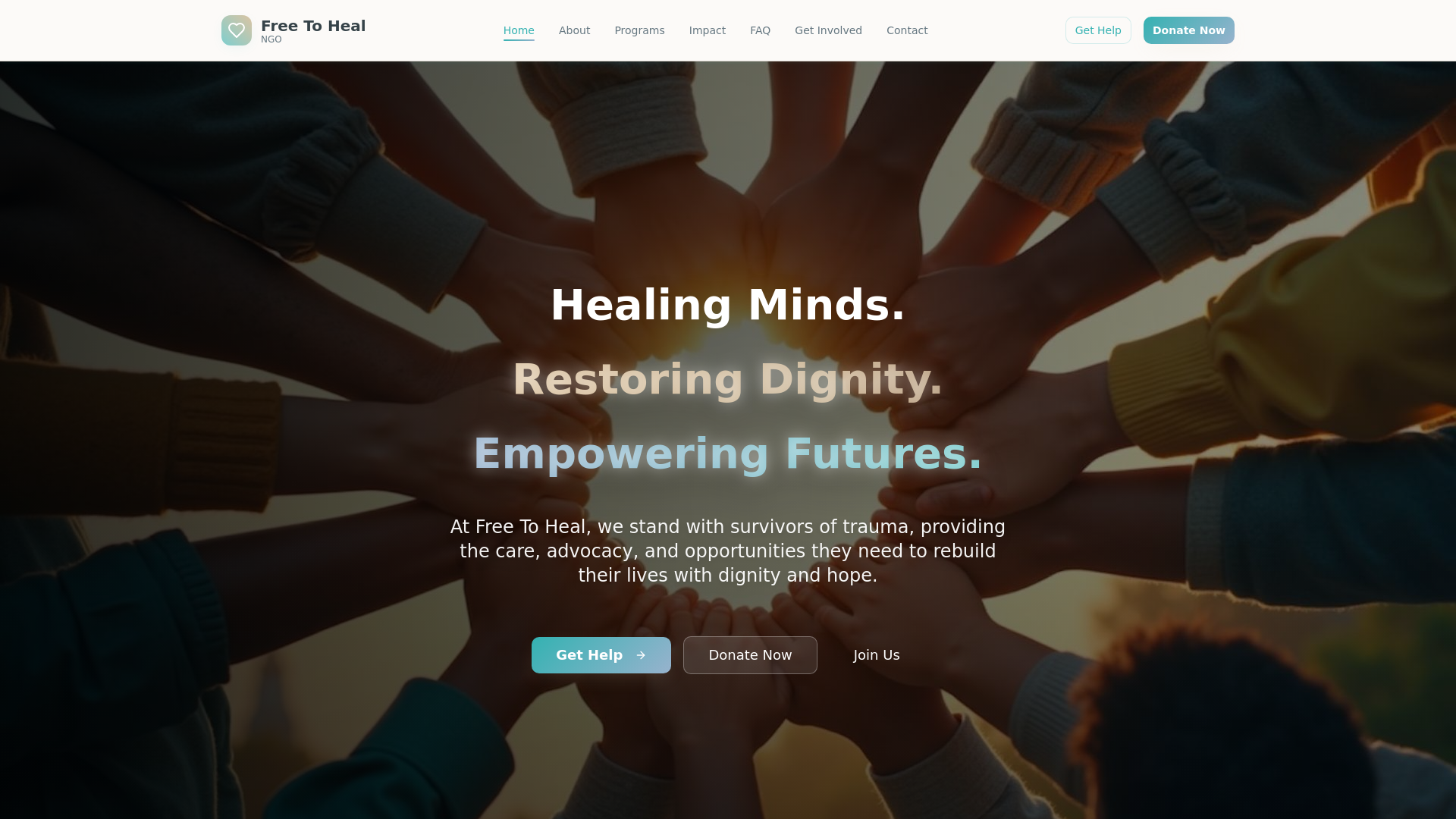 Free To Heal NGO - Healing Minds, Restoring Dignity, Empowering Futures ...
