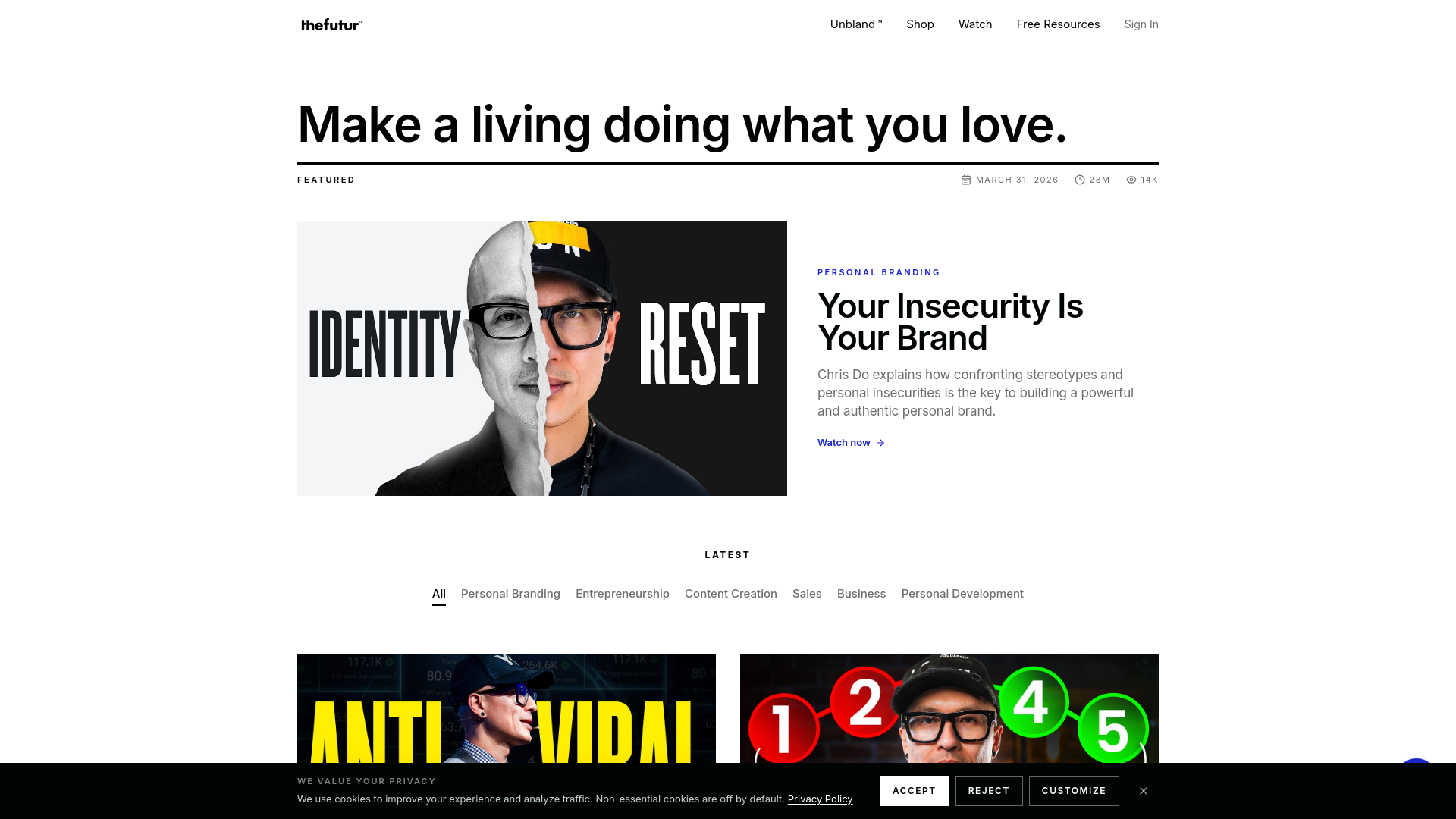 Watch Free Episodes | The Futur™