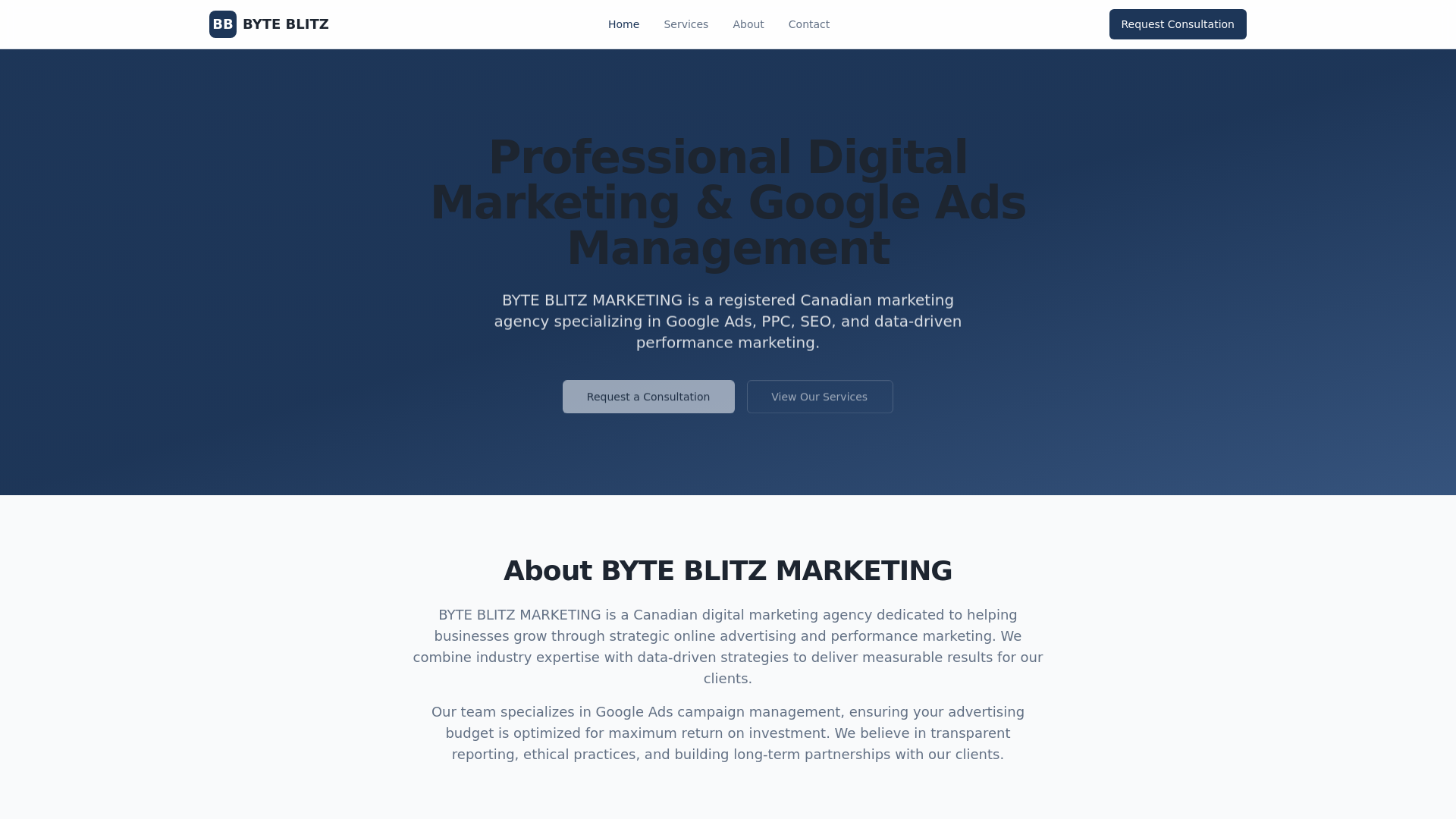 BYTE BLITZ MARKETING | Professional Digital Marketing & Google Ads ...