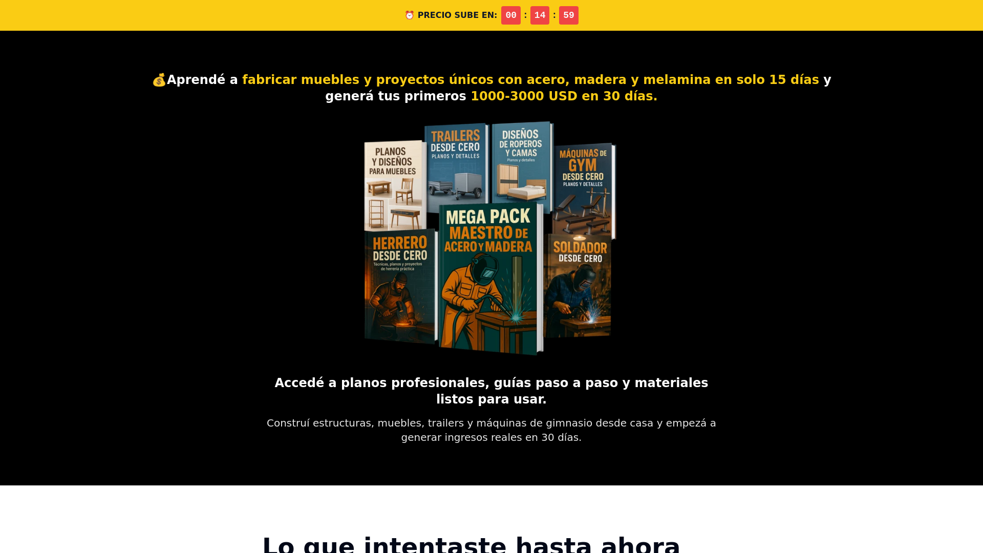 Planos de Muebles Plegables - Transformá tu Tiempo en Ingresos