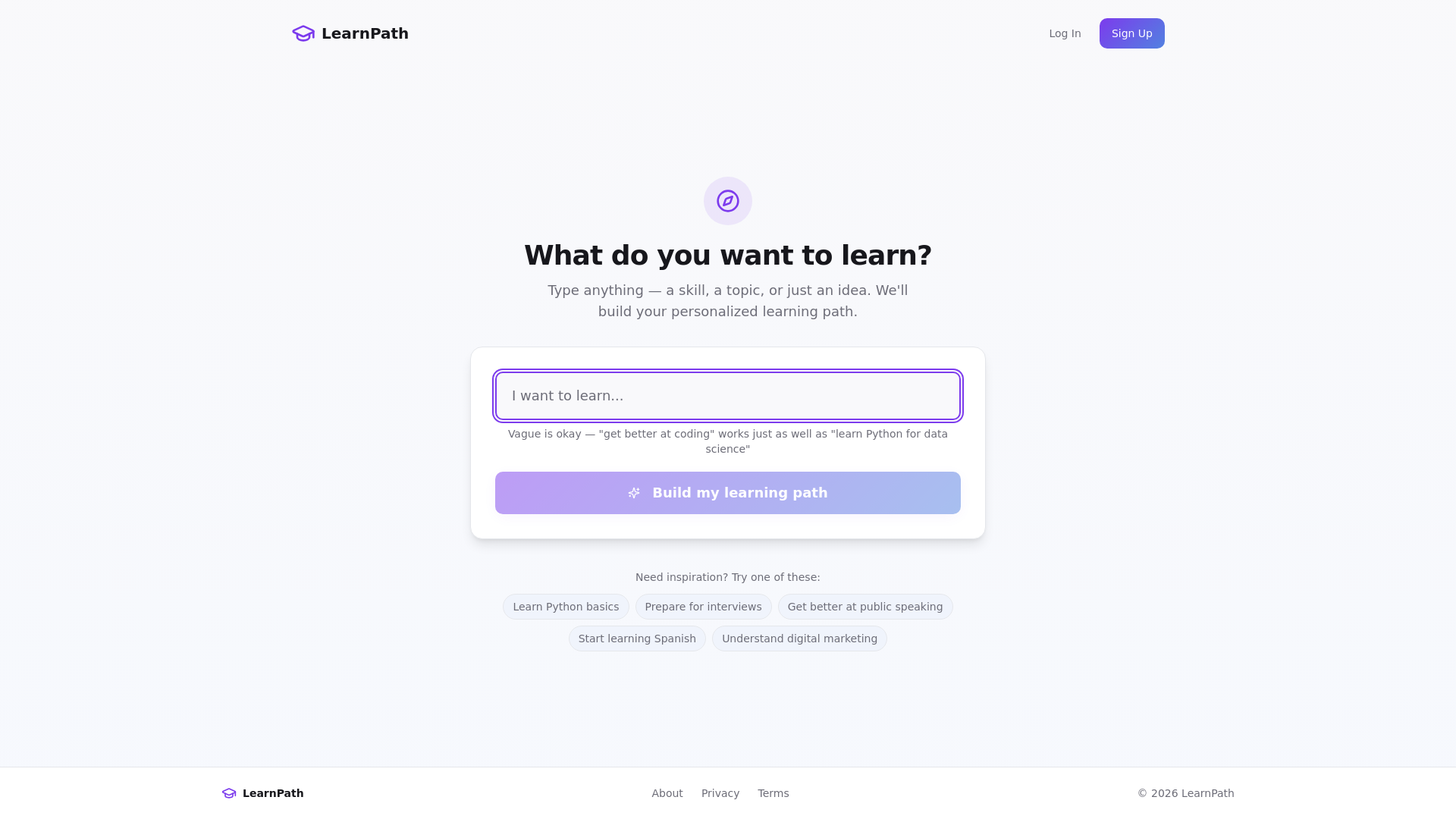 Learning App - AI-Powered Goal Refinement