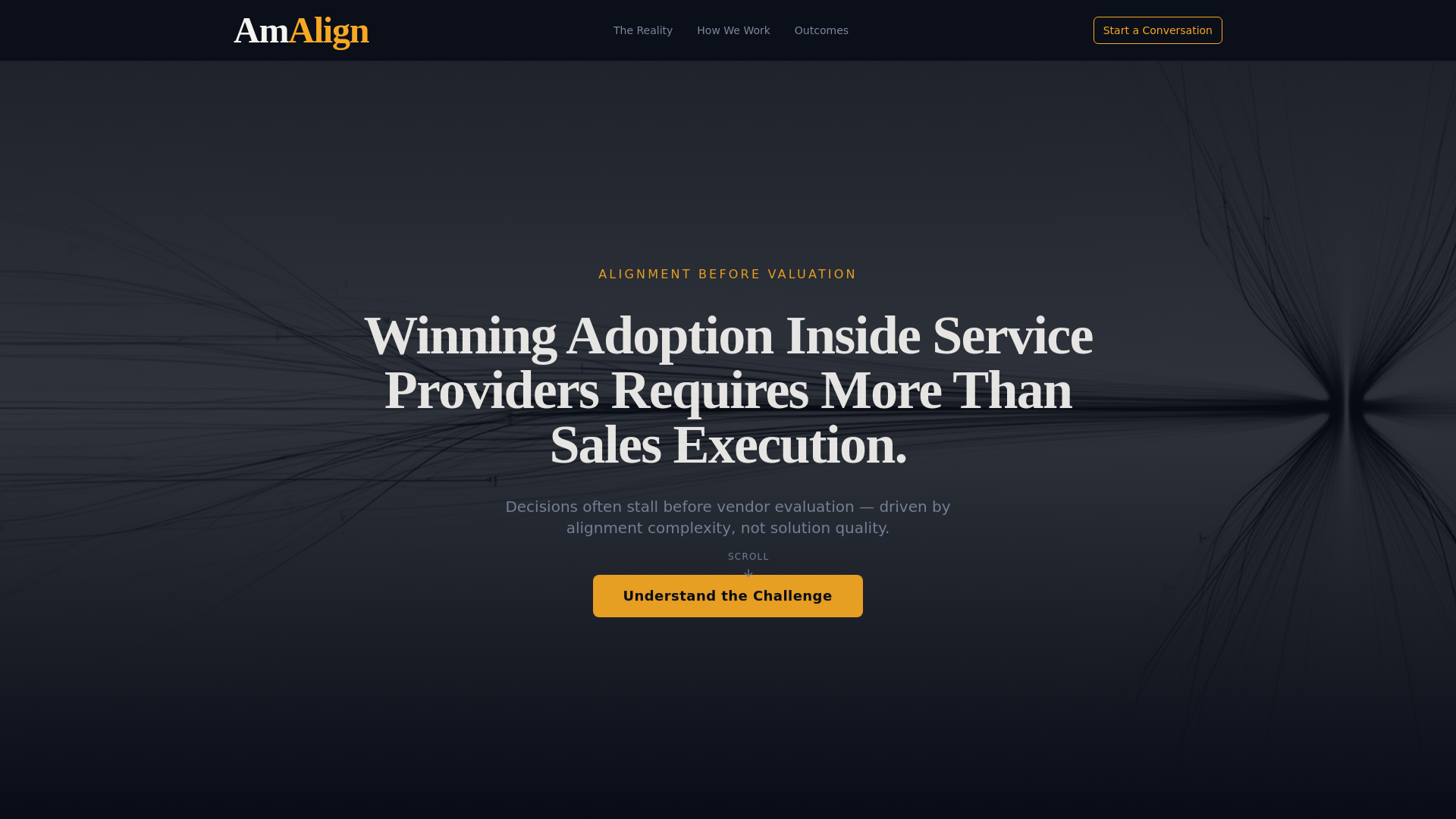 Amalign | Strategic Alignment for Vendors Selling to Service Providers