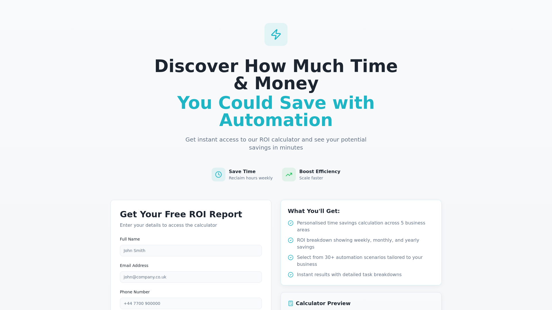 Automation Savings Calculator - See Your ROI