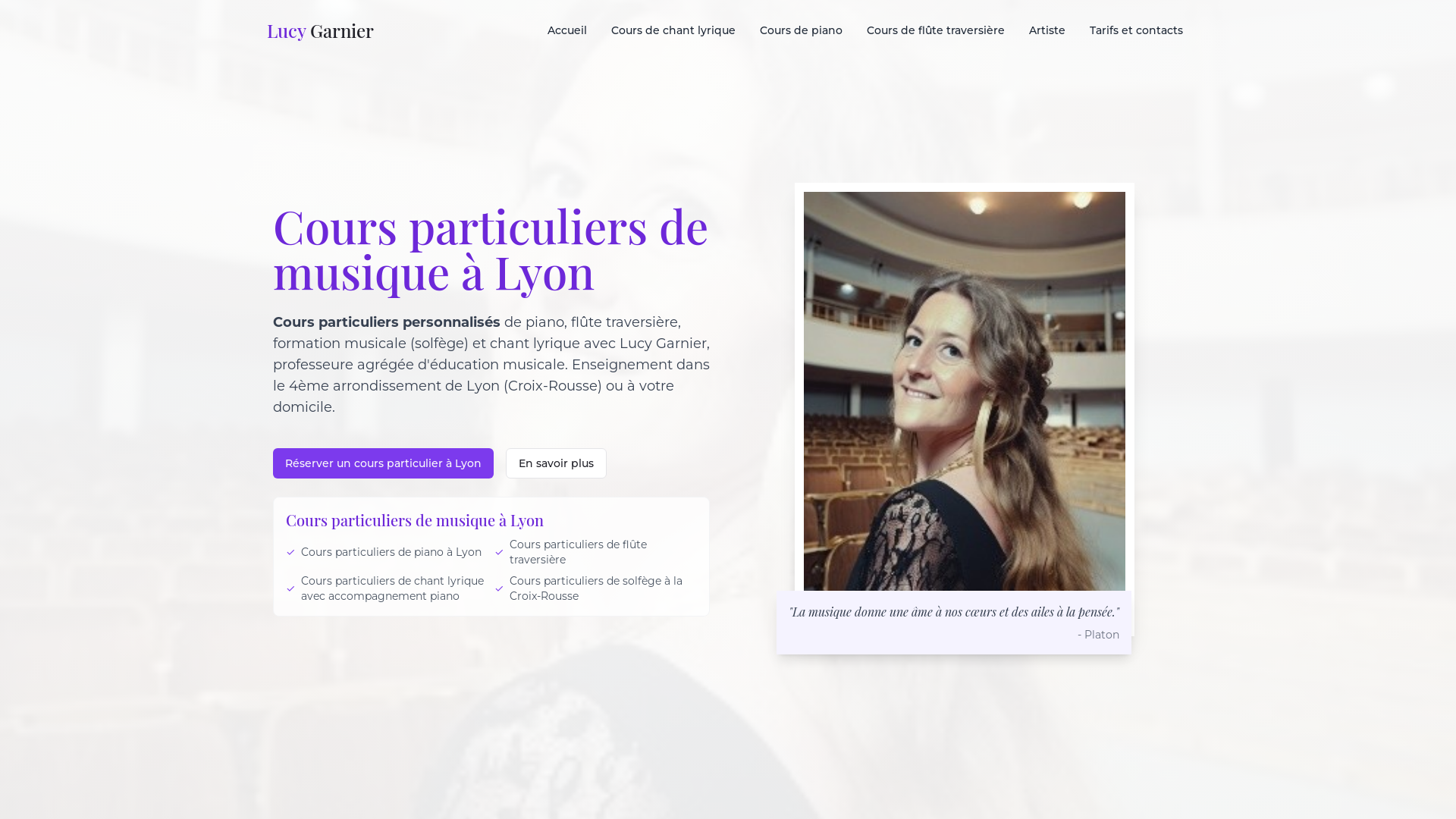 Cours Particuliers de Musique Lyon | Piano, Flûte, Chant - Lucy Garnier ...