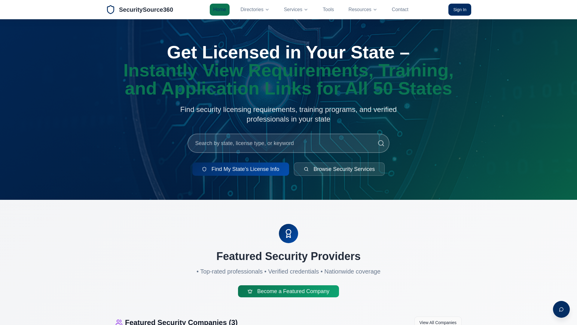 SecuritySource - Security Services Directory