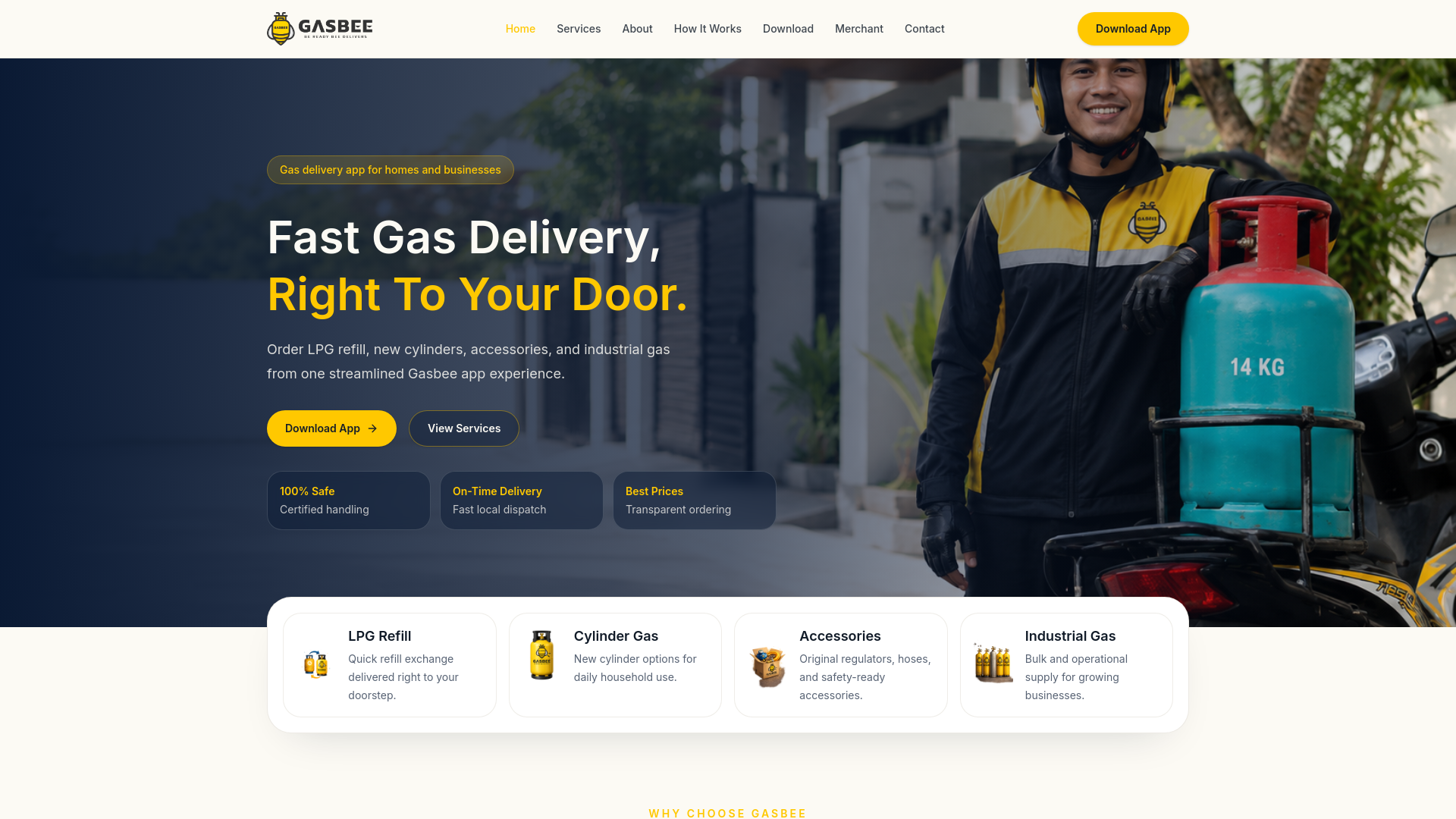 Gasbee — Fast Gas Delivery App