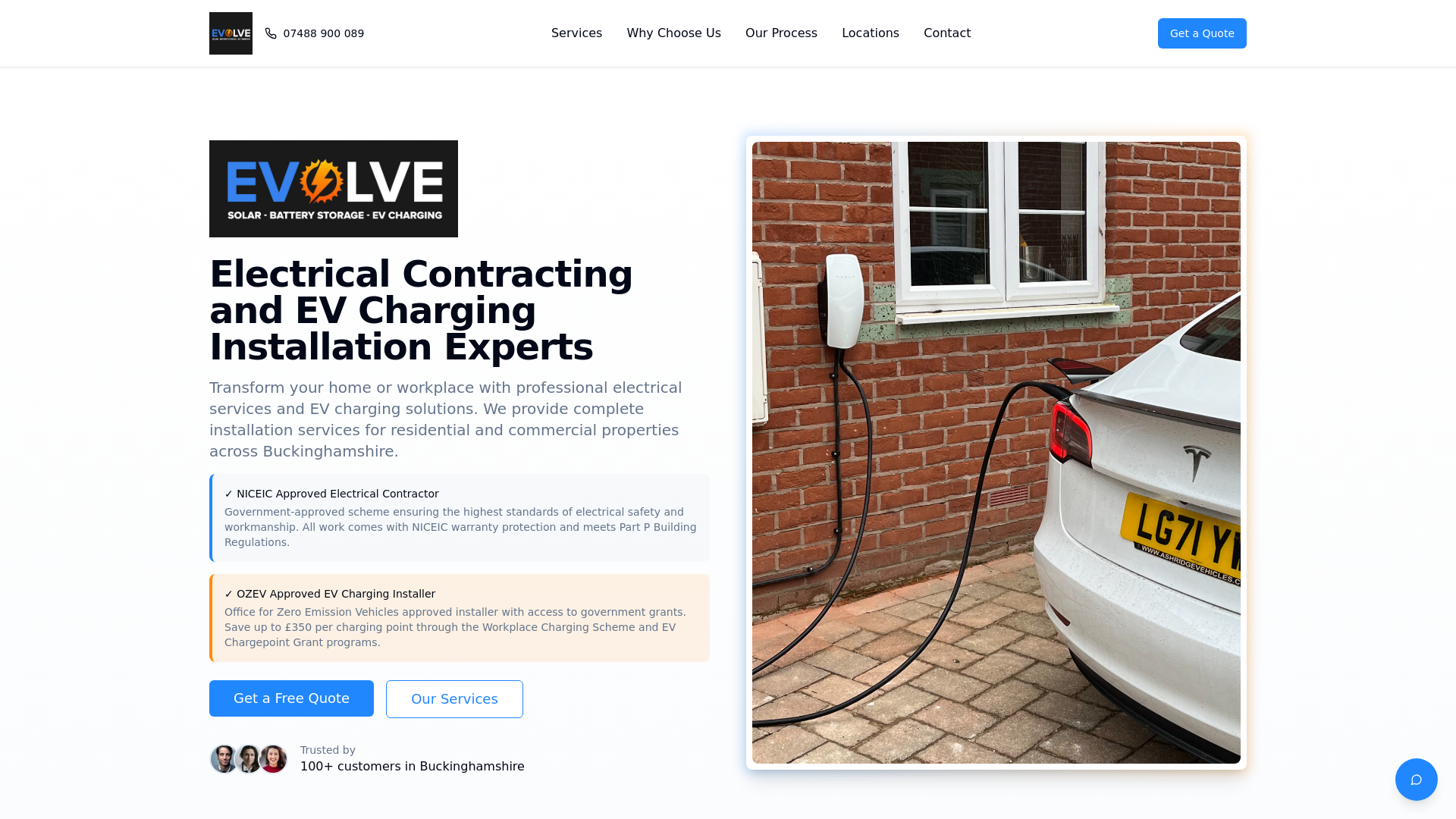 Professional EV Charging Installation Aylesbury | Solar Panels Buckinghamshire | EVOLVE