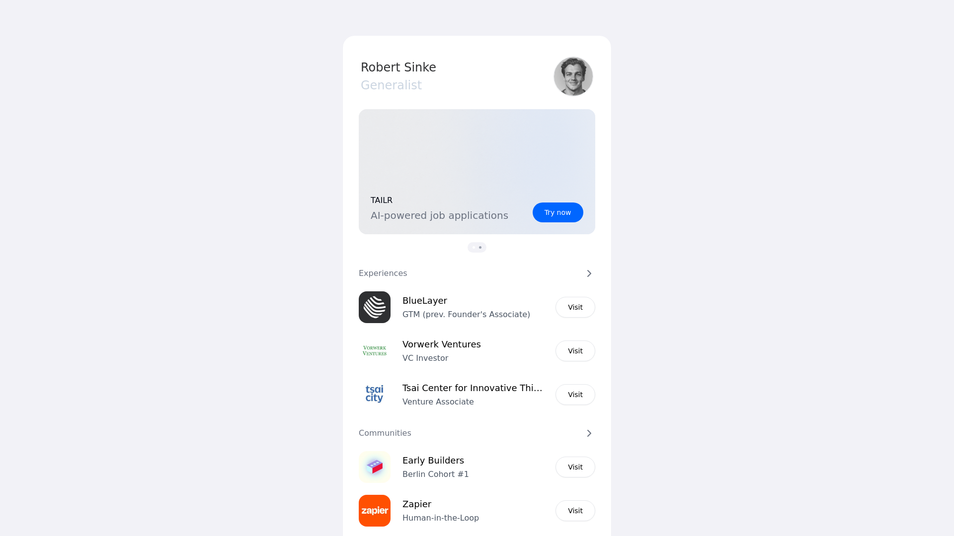 Robert Sinke Product x GTM