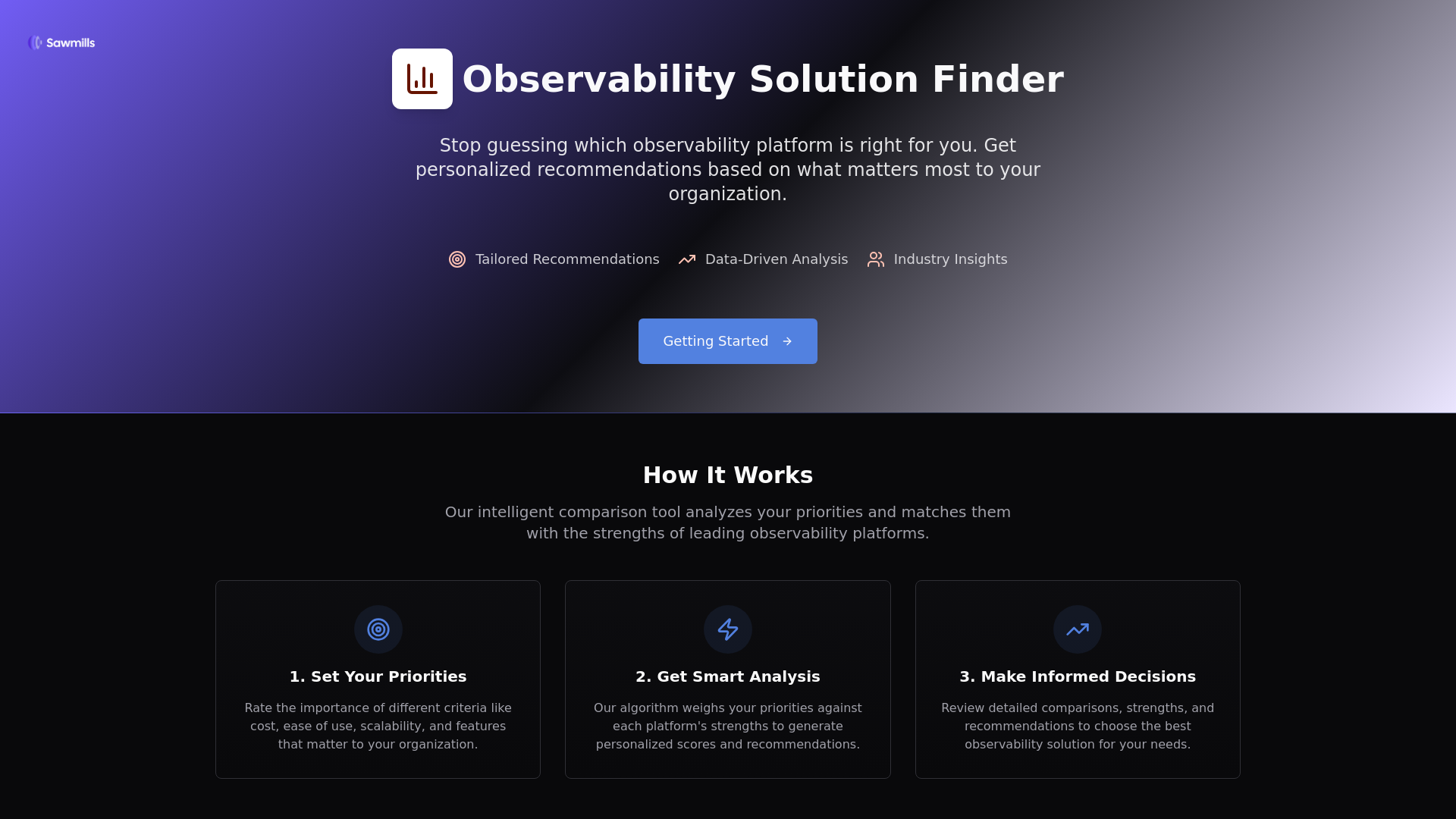 Observability Solution Finder - Compare & Choose the Right Platform