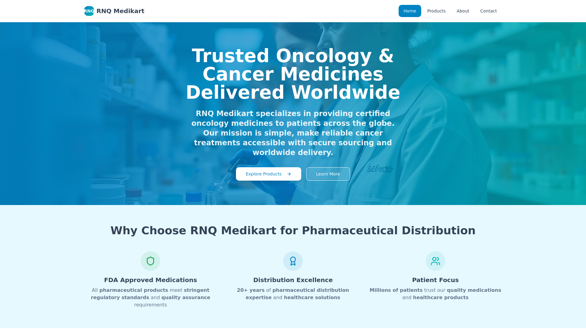 RNQ Medikart - Trusted Oncology & Cancer Medicines Delivered Worldwide