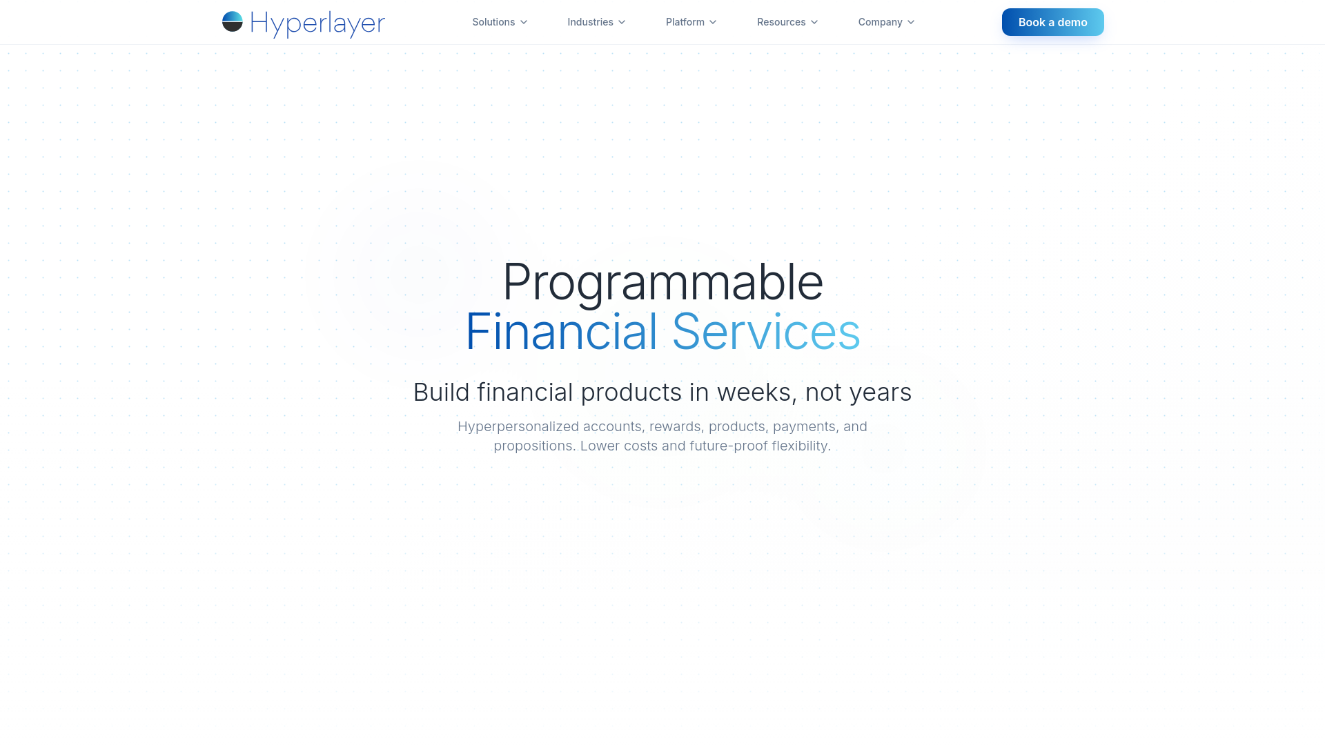Hyperlayer - Smart, Programmable Operating System for Finance