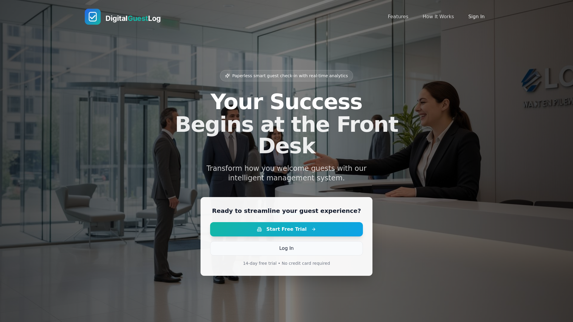 Digital Guest Log - Modern Guest Management System