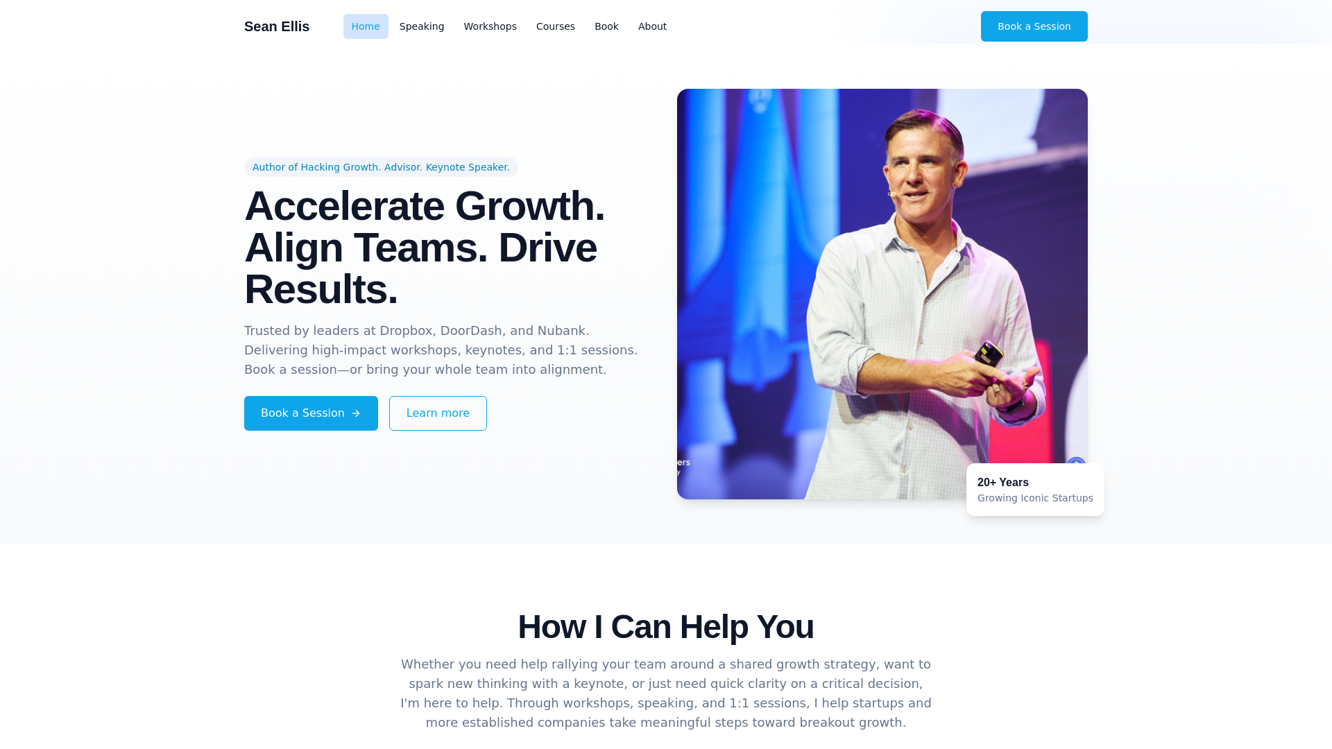 Sean Ellis - Growth Expert & Advisor