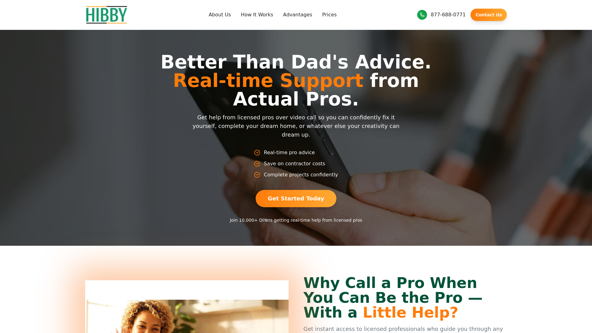 HIBBY - Professional DIY Guidance | Real-time Support from Licensed Pros