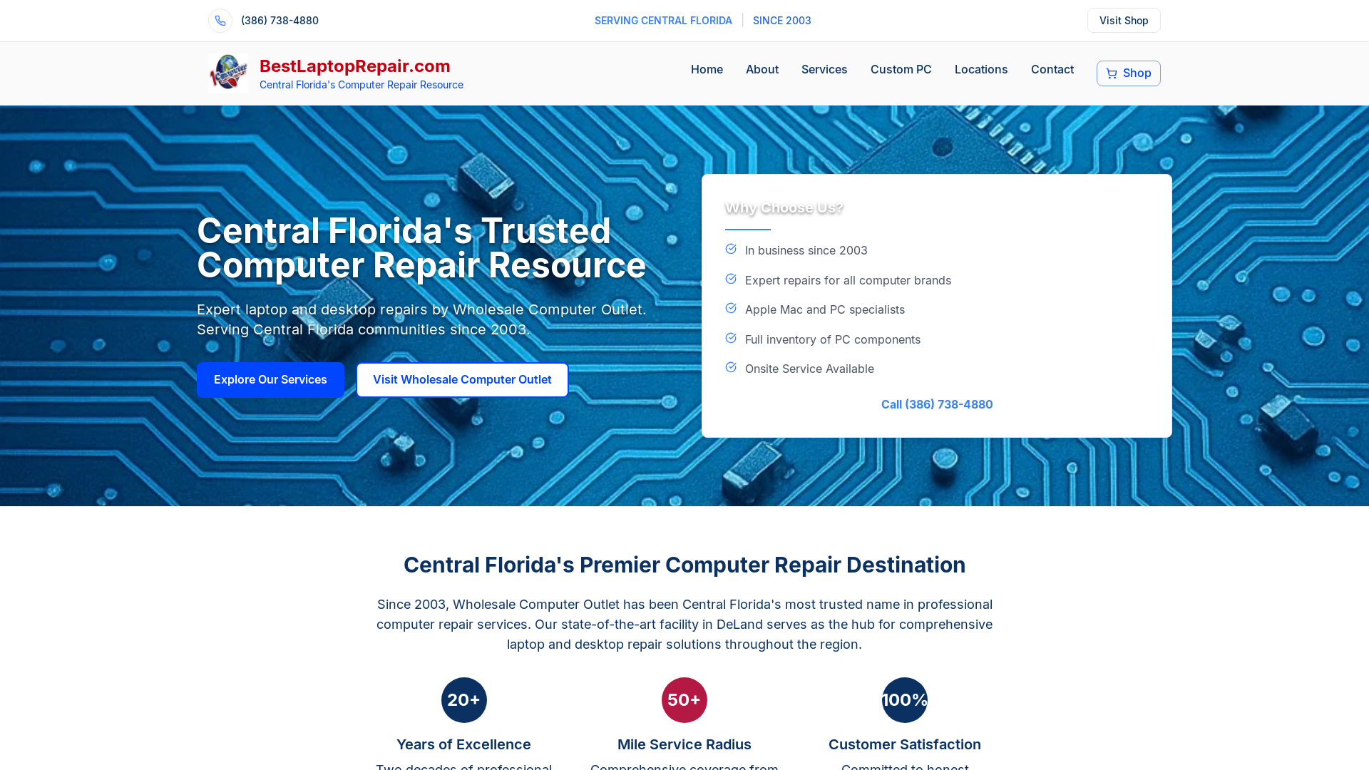 Best Laptop Repair - Central Florida Computer Repair Services