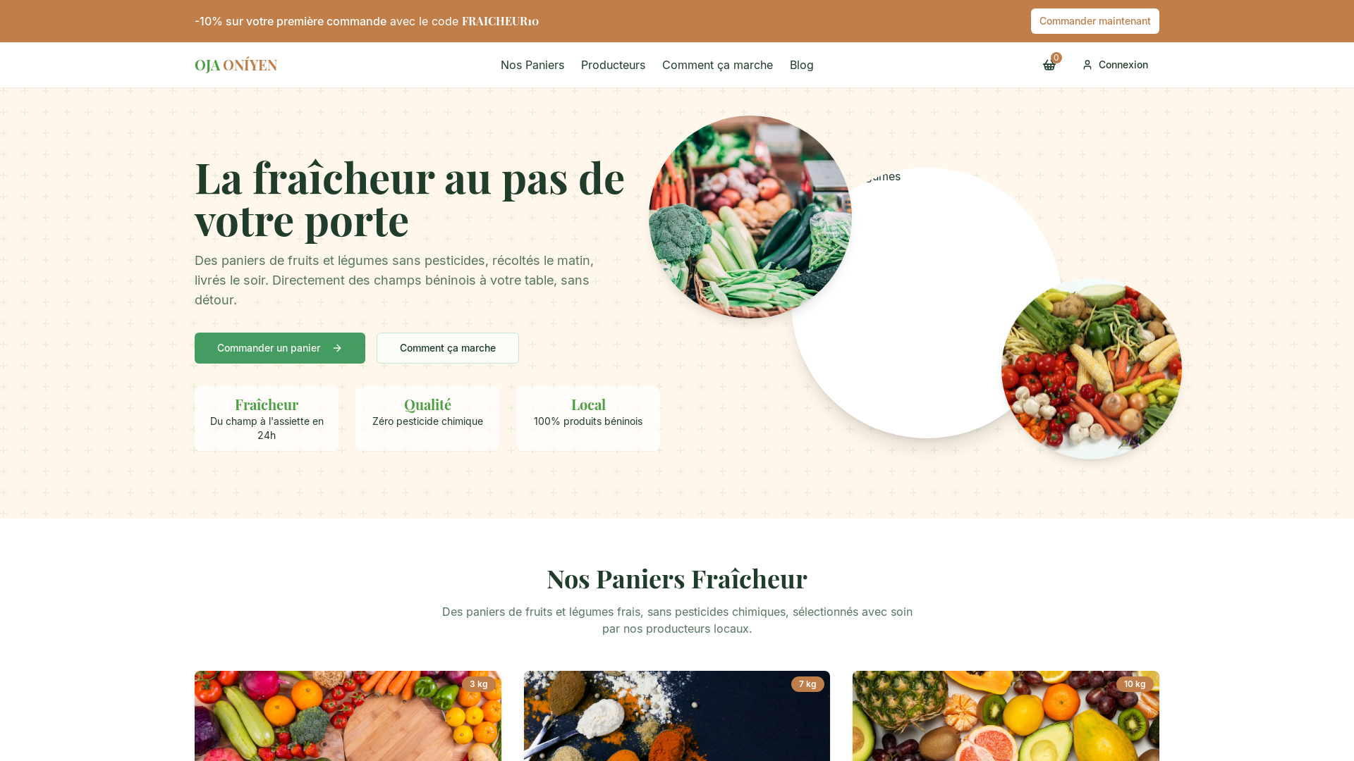 OJA ONÍYEN - Paniers frais et bio du Bénin