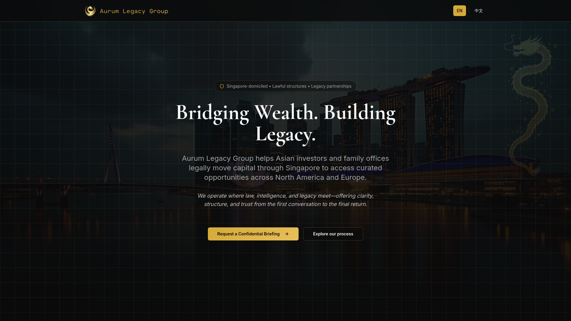 Aurum Legacy Group — Bridging Wealth, Building Legacy