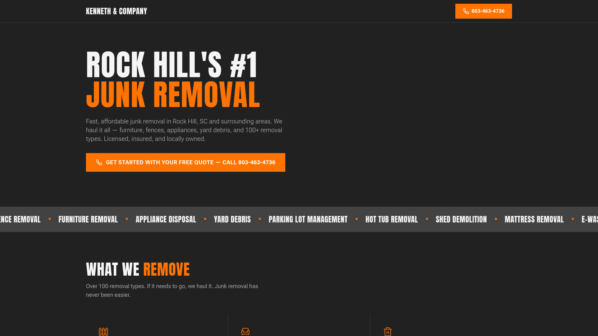Junk Removal in Rock Hill, SC | Kenneth & Company