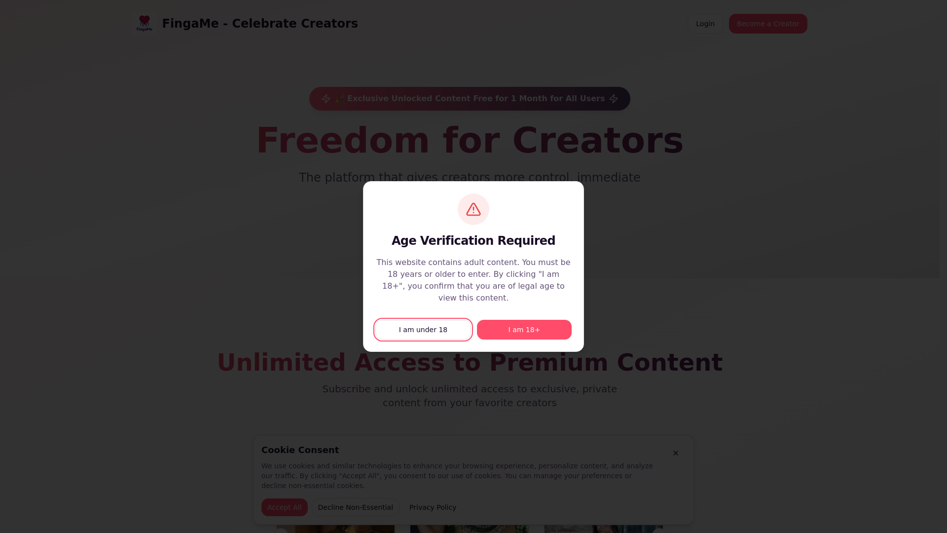 FingaMe - Freedom for Creators