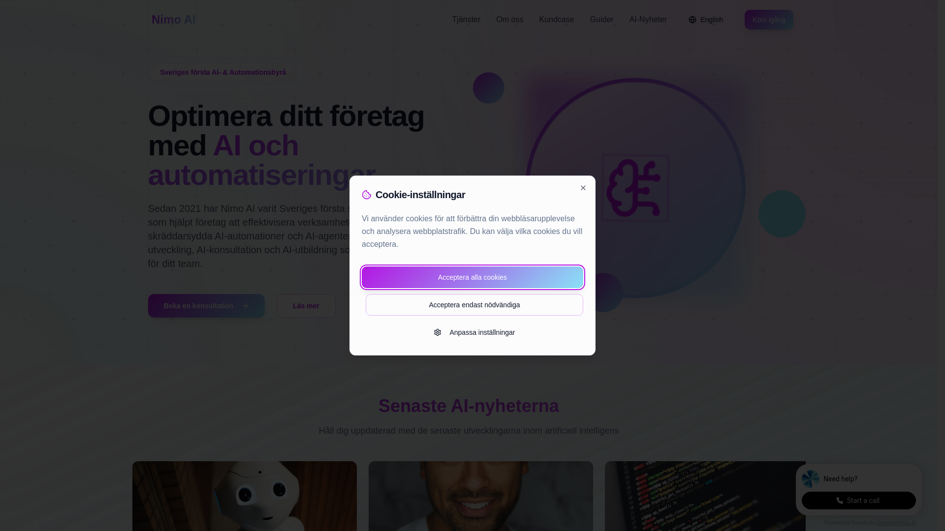 Nimo AI - AI-byrå & Automationer | Sveriges första AI ...