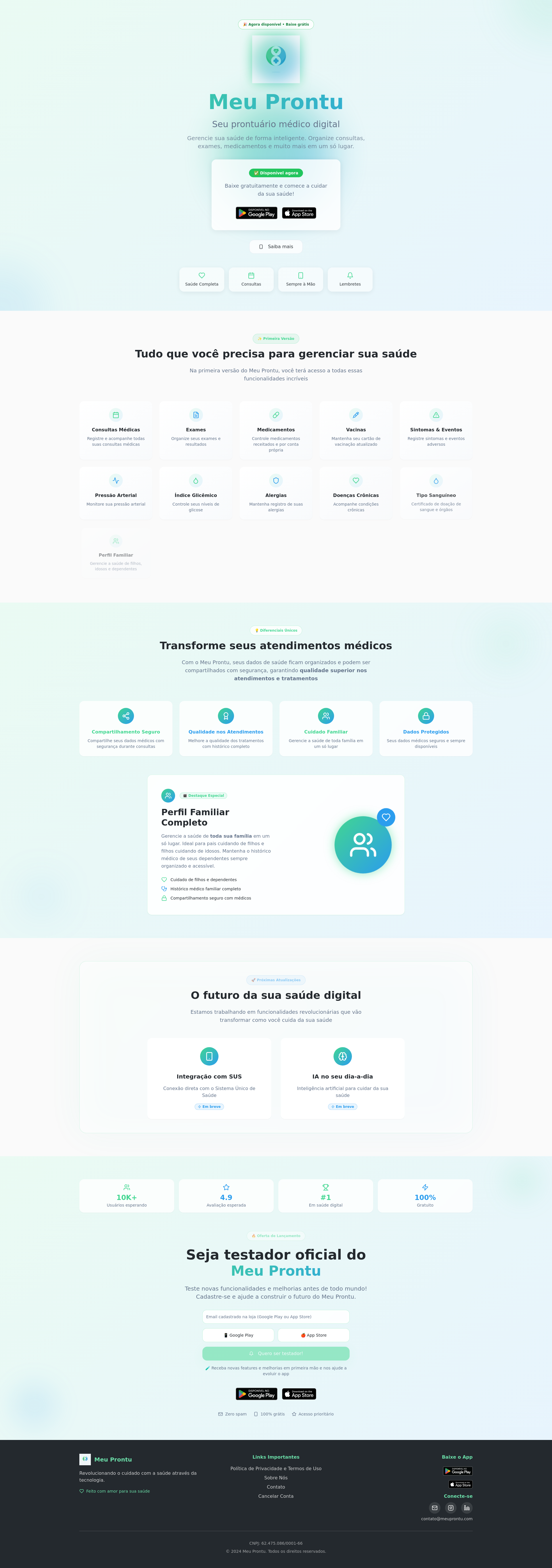 Meu Prontu - Seu prontuário médico digital