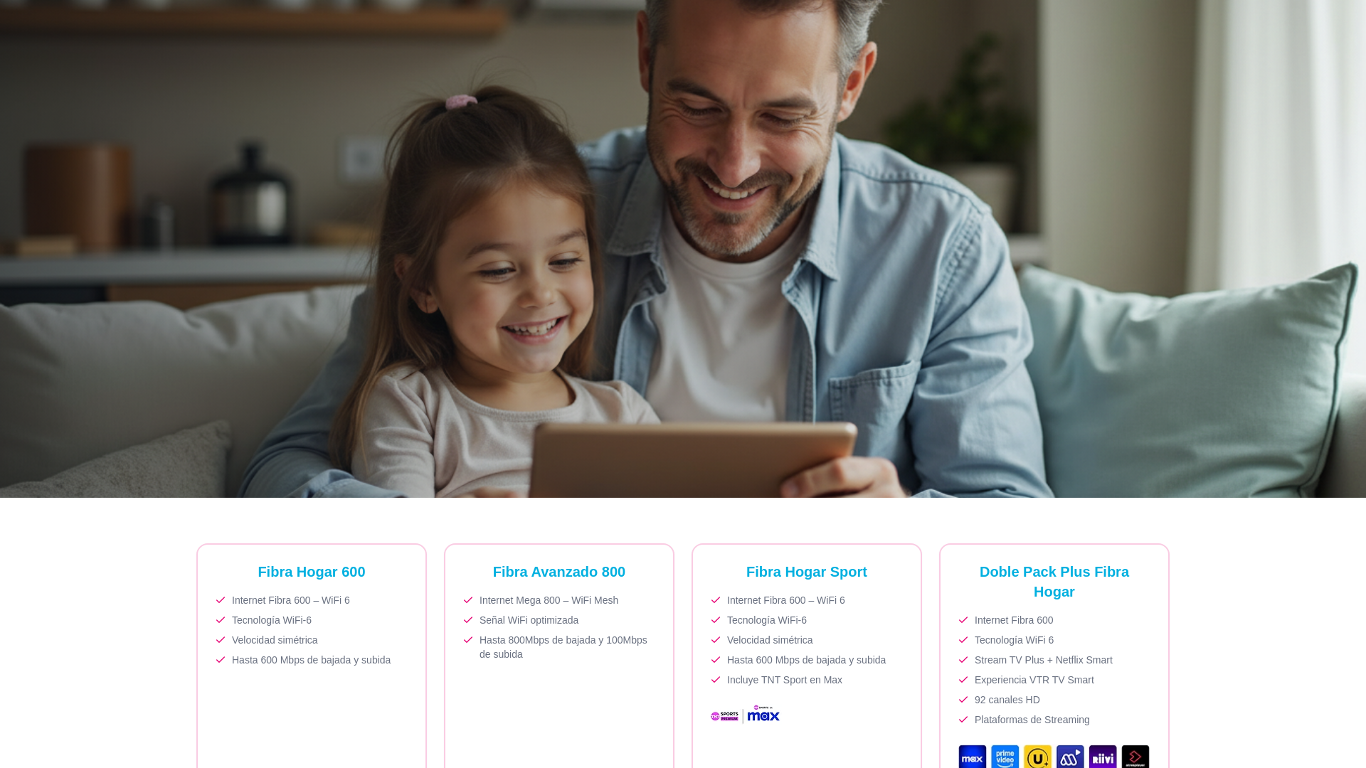 VTR Fibra - Planes de Internet Hogar | Ofertas Exclusivas