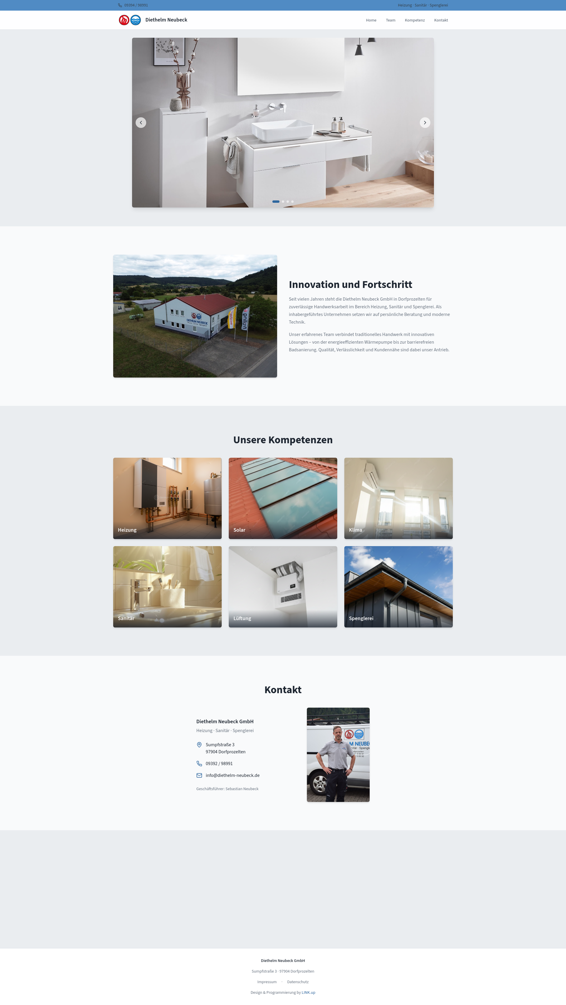 Diethelm Neubeck GmbH – Heizung · Sanitär · Spenglerei