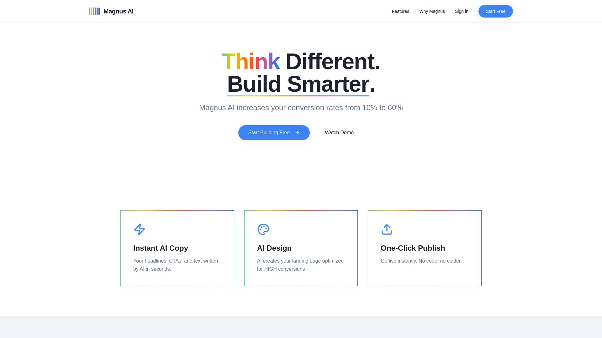 Magnus AI - Think Different. Build Smarter.