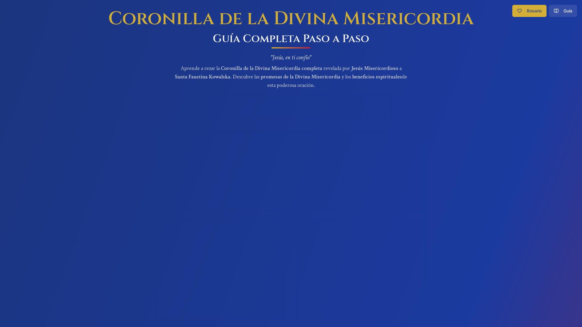 Coronilla de la Divina Misericordia - Guía Completa Paso a Paso | Cómo Rezar la Coronilla Divina ...