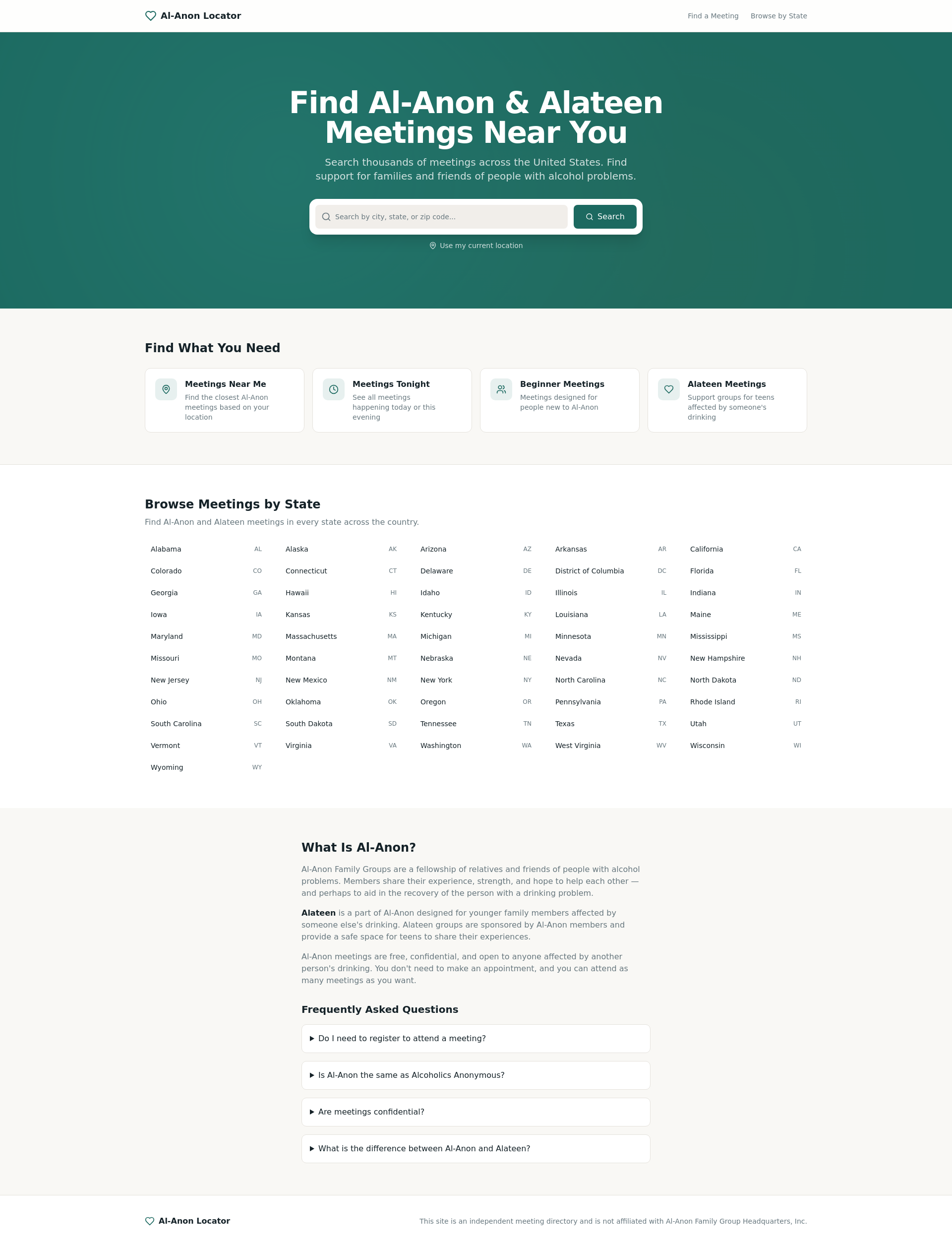 Al-Anon Meetings Near Me | Find Local Support | Al-Anon Locator
