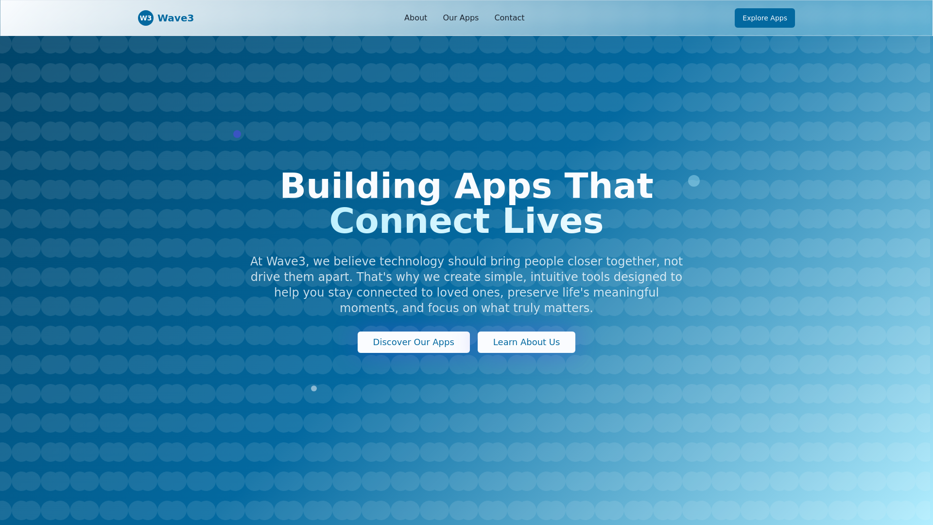Wave3 - Building Apps That Connect Lives