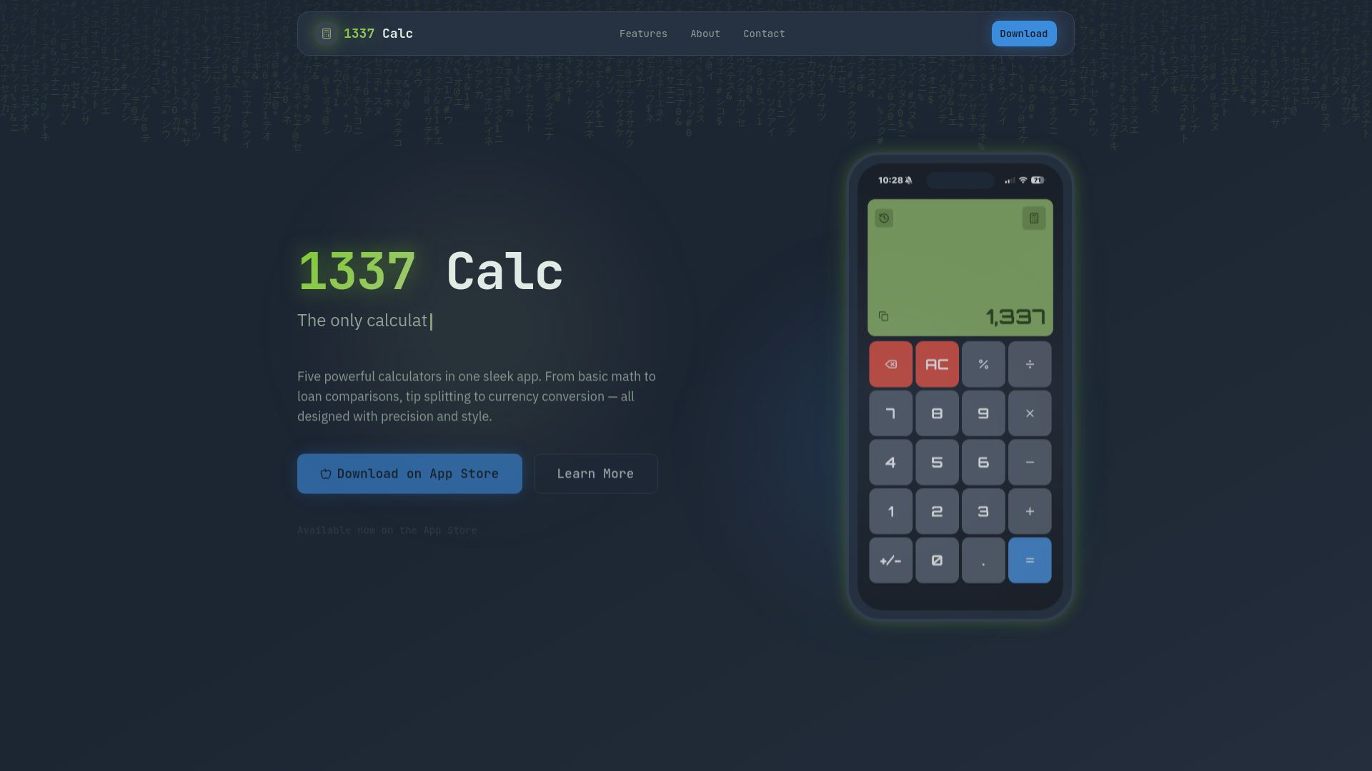 1337 Calc - The Only Calculator You'll Ever Need