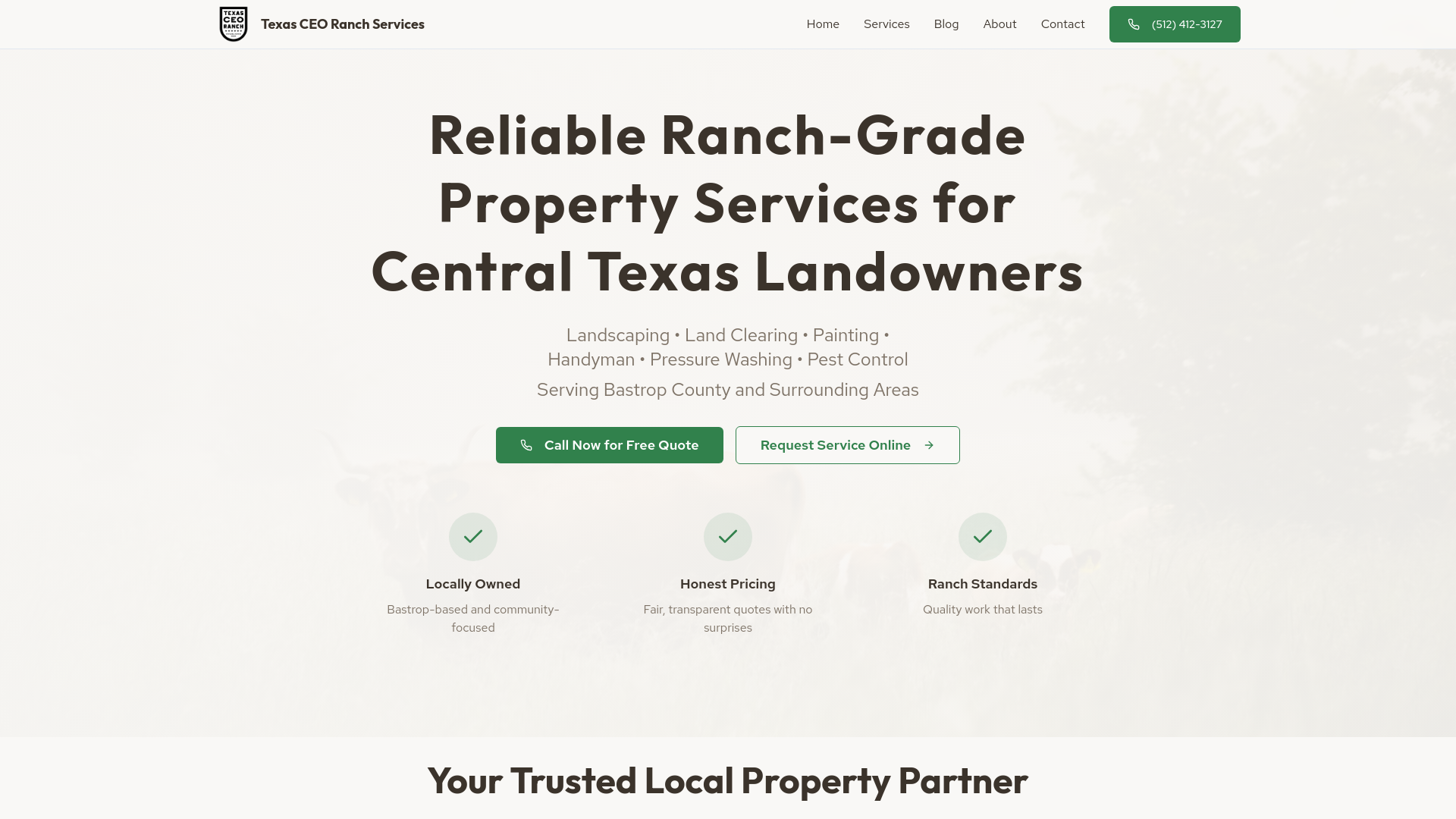 Texas CEO Ranch Services | Landscaping, Land Clearing & Property ...