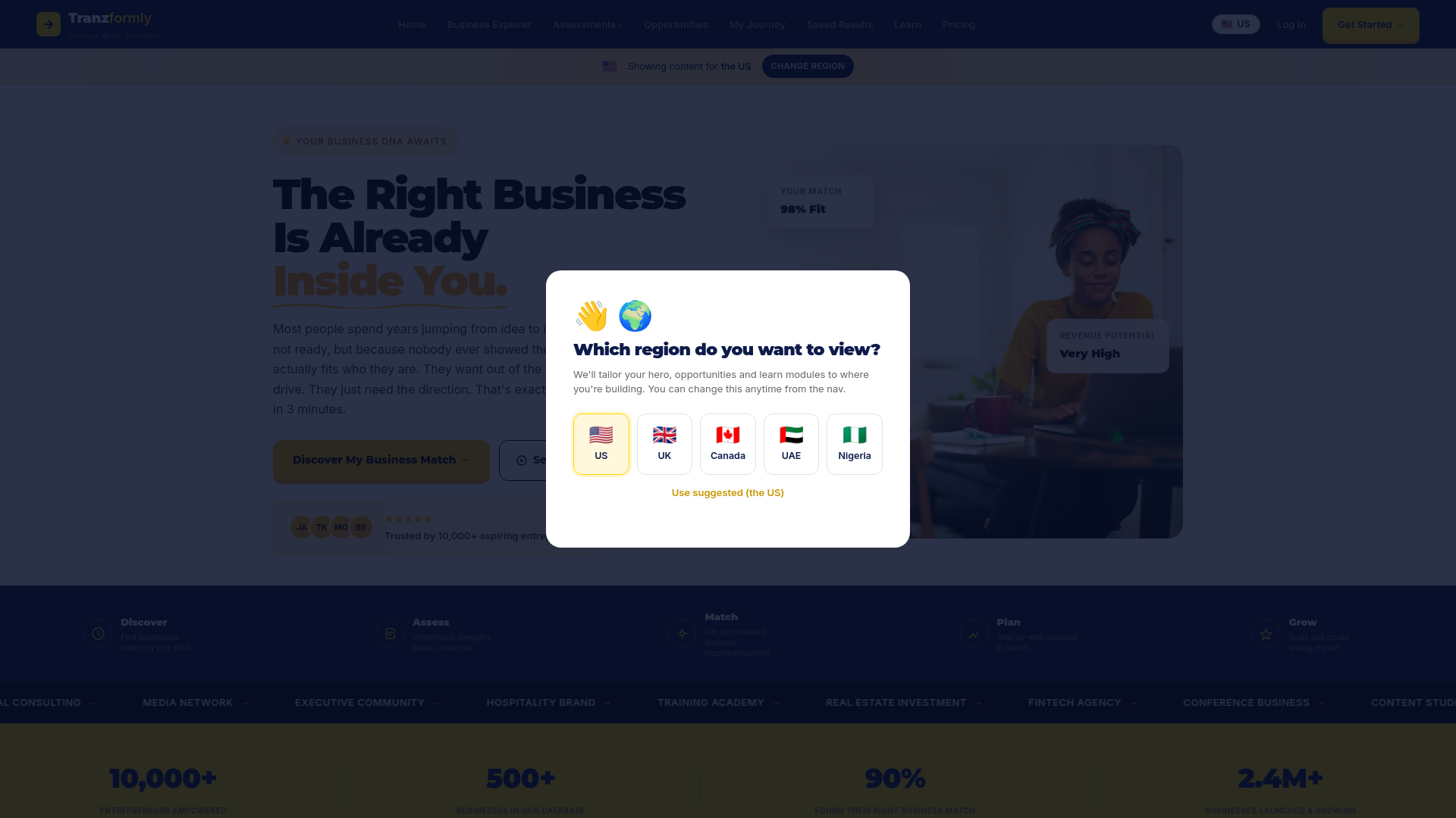 visionary leader — Leadership Explorer — Tranzformly