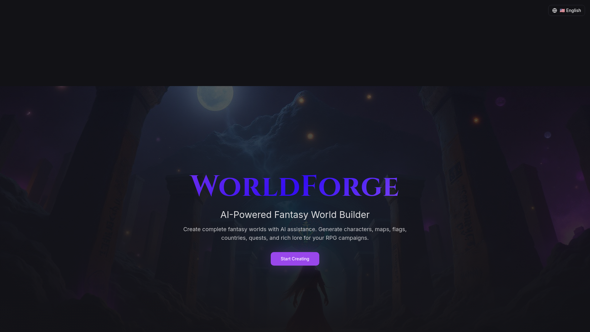 WorldForge - AI-Powered RPG Worldbuilding Platform