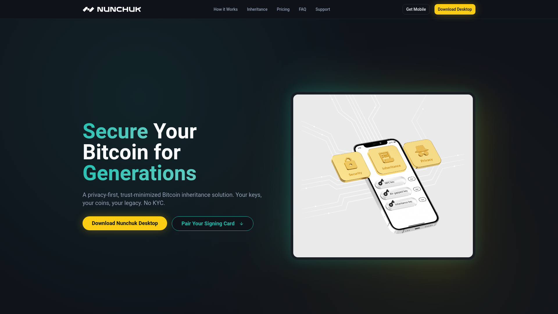 Nunchuk Desktop — Download & Card Sync | Secure Bitcoin for Generations