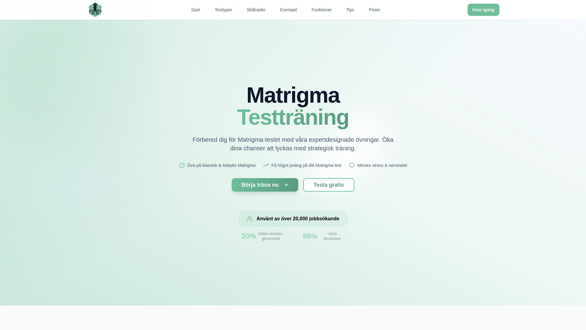 SquidFactor - Träna för begåvningstest och rekryteringstest