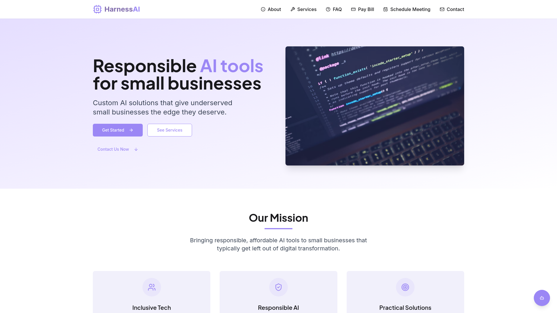 HarnessAI - Responsible AI Solutions for Small Businesses